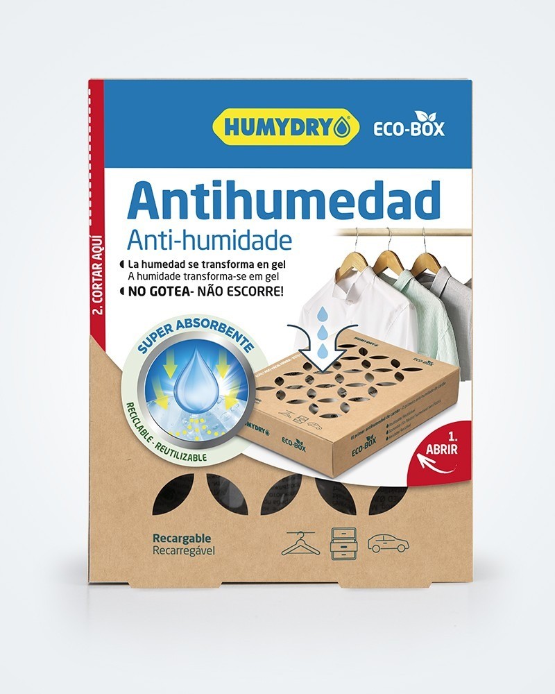 Desumidificador de caixa de cartão sustentável Humydry Eco-box | Humydry